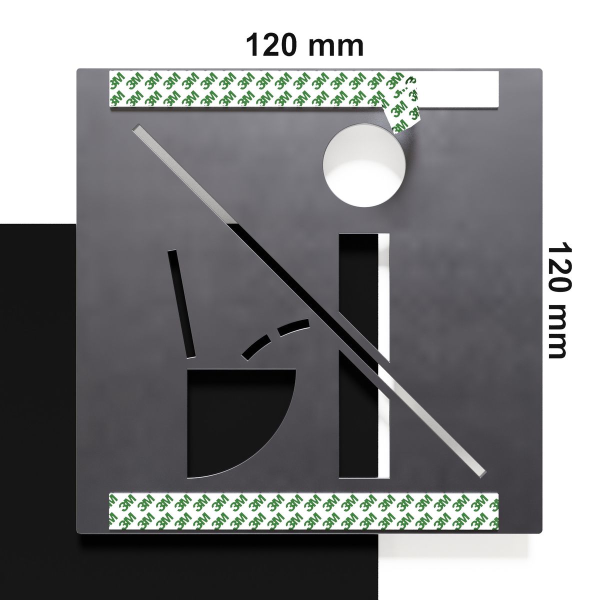 Vintage Hinweisschild "Bitte setzen" / H.21.R – INOXSIGN